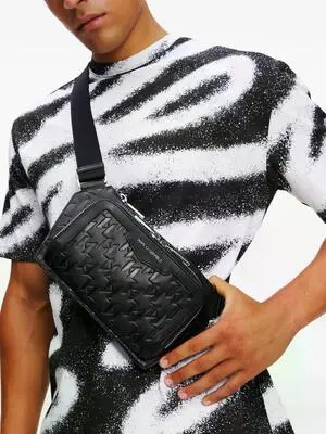 Karl Lagerfeld K/loom Leather Belt Bag - Black