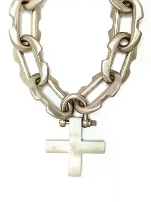 PARTS OF FOUR Massive Deco Link Necklace - Silver