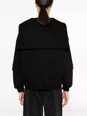 IOANA CIOLACU Sailor Collar V-neck Top