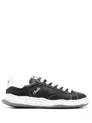 Mihara Yasuhiro Charles Lace-up Leather Sneakers - Black