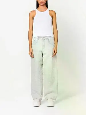 Marc Jacobs Monogram Wide-leg Jeans