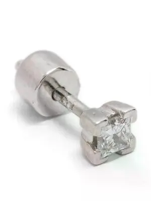 MARIA BLACK 14kt White Gold Diamond Stud Earring