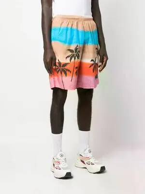 BARROW Bermuda Shorts With Palm Tree Print