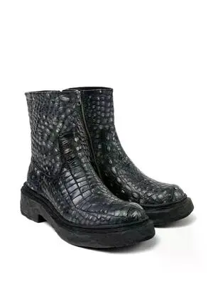 Camper Crocodile-effect Ankle Boots