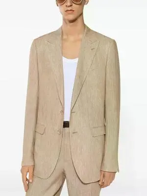 Dolce & Gabbana Single-breasted Linen Blazer