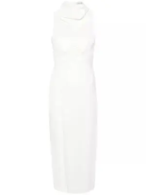 THE MANNEI Lomma Sleeveless Midi Dress - White