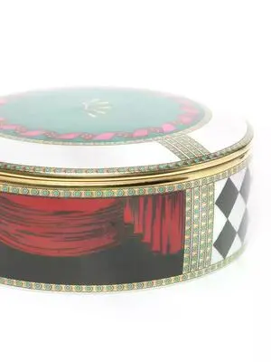 GINORI 1735 Elephant Round Porcelain Box - Multicolour