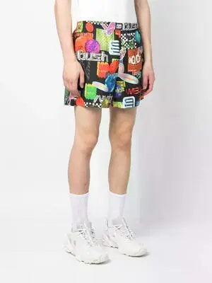 AMBUSH Graphic Print Elasticated Waistband Shorts
