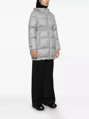 Peserico Padded Down-feather Filled Hooded Coat - Grey