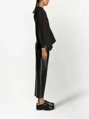 Proenza Schouler White Label V-neck Cotton Poplin Top