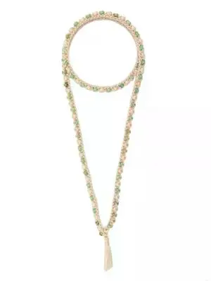 Alanui Beaded Crochet Necklace - Neutrals