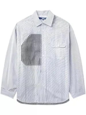 Junya Watanabe Panelled Cotton Shirt - Blue