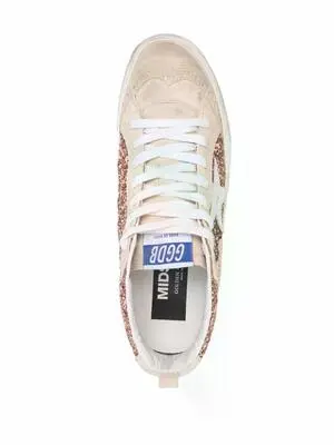 GOLDEN GOOSE Mid Star Glitter Sneakers