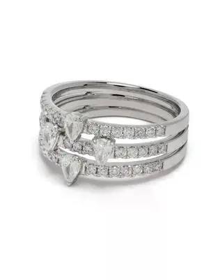 PERSEE 18kt White Gold Diamond Ring