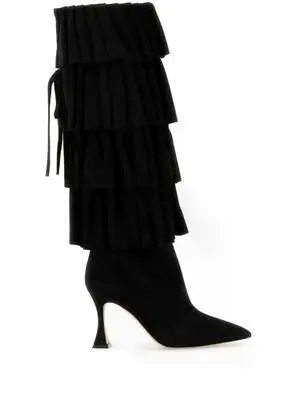 Manolo Blahnik Manolo Blahnik 90mm Miralone Boots Black