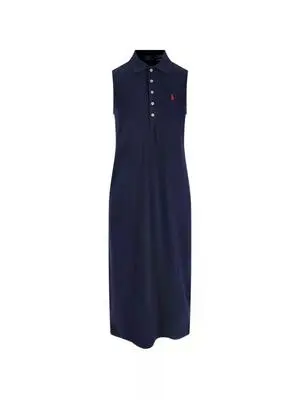 Polo Ralph Lauren Sleeveless Midi Dress - Blue
