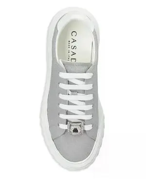 Casadei Off-road Sneakers With Embellished Logo Plaque