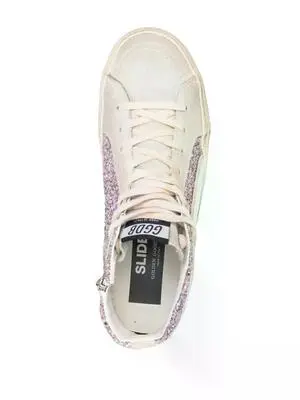 GOLDEN GOOSE Slide Glitter High Top Sneakers