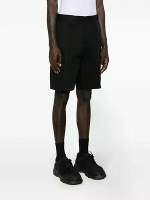 LANVIN Tailored Cotton Shorts With Logo Patch