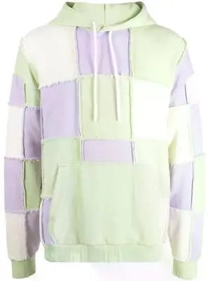 COUNTY OF MILAN Marcelo Burlon Patchwork Cotton Hoodie