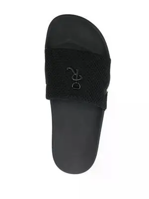 Raf Simons Astra Logo Slides - Black