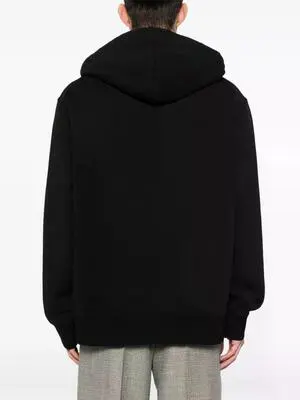 LANVIN Logo-embroidered Cotton Hoodie