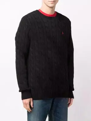 Polo Ralph Lauren Cable Knit Jumper - Black
