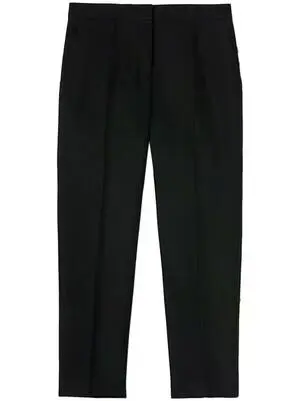 JIL SANDER Cropped Tailored Trousers - Black