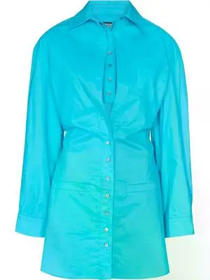 Jacquemus Layered Shirt Dress - Blue