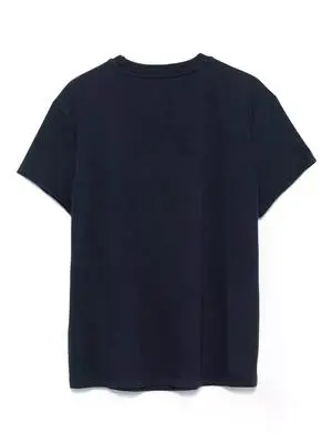 Patrizia Pepe Rubberised-logo T-shirt - Blue
