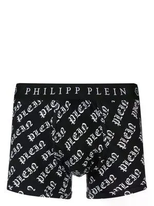 Philipp Plein Logo-print Boxer Briefs - Black