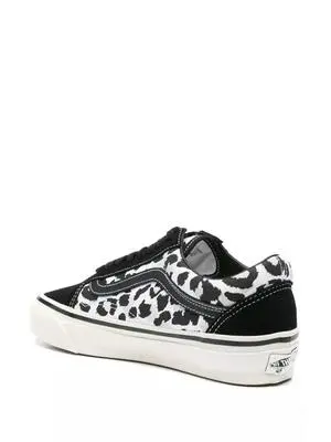 VANS Old Skool Leopard Print Sneakers - Black