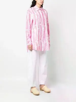 PATOU Abstract Print Mini Shirtdress