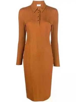 Filippa K Ribbed Jersey Polo Dress