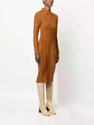 Filippa K Ribbed Jersey Polo Dress