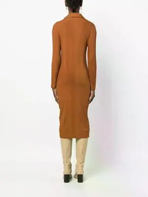 Filippa K Ribbed Jersey Polo Dress