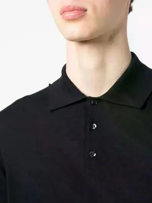 Malo Fine-knit Cotton Polo Shirt - Blue