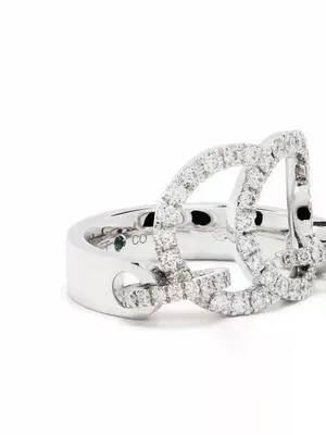 COURBET 18kt Recycled White Gold Pavé-set Laboratory-grown Diamond Ring