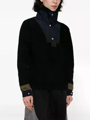 CROQUIS Contrast-panel Knit Jumper
