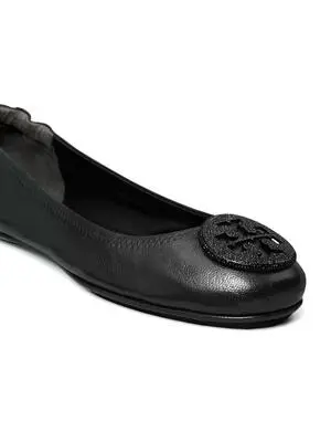 Tory Burch Minnie Logo-plaque Ballerina Flats