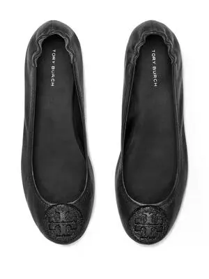 Tory Burch Minnie Logo-plaque Ballerina Flats