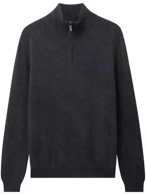Pringle Of Scotland Cashmere Zip Neck Jumper - Grey