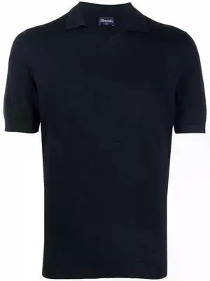 DRUMOHR Short-sleeve Knit Polo Shirt