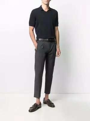 DRUMOHR Short-sleeve Knit Polo Shirt