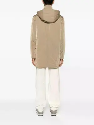 Hugo Hooded Crinkled-finish Raincoat