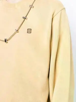 AMBUSH Cotton Sweatshirt With Stopper Detail