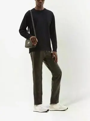 COURREGES Slim-cut Faux Leather Trousers - Brown