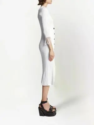 Proenza Schouler Ribbed-knit Buttoned Dress