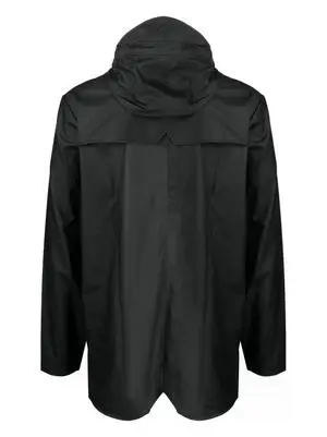 Rains Hooded Buttoned Rain Jacket