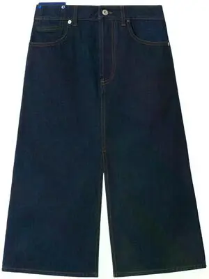 Burberry Indigo Denim Midi Skirt